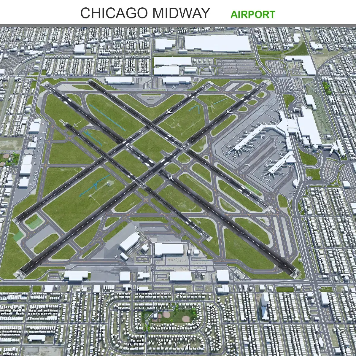 Midway Airport Map
